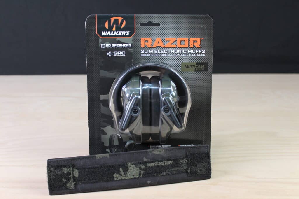 Multicam Black Walker Electronic Ear Protection With Ear Protection ...